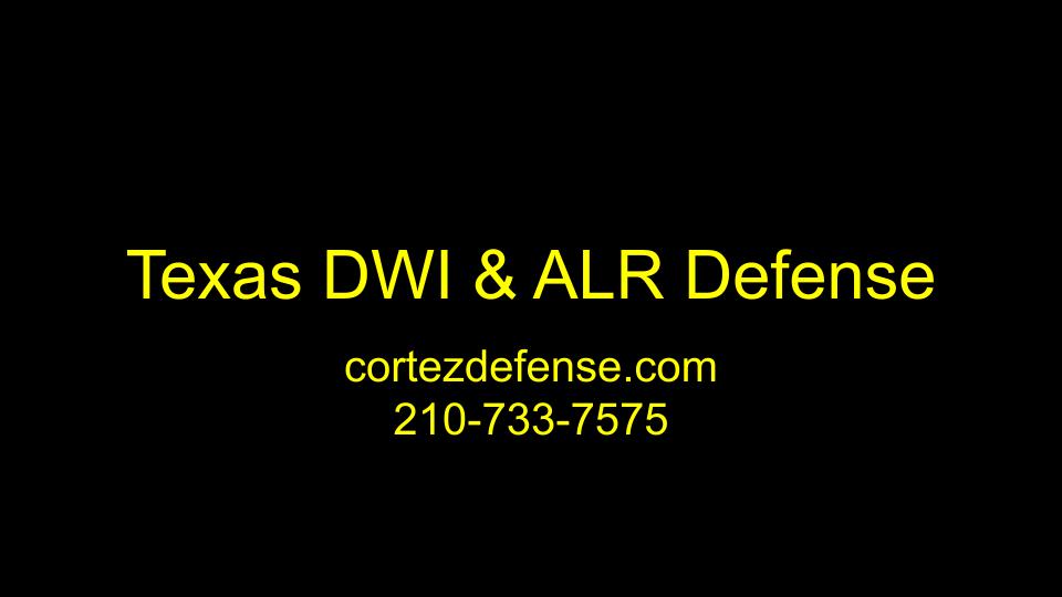 Texas DWI & ALR Defense - Law Office of Genaro R. Cortez, PLLC. : Law ...